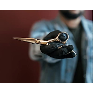 LW Concept Black Medical Nitrile Examination Gloves - Latex & Powder-Free, Disposable, Ultra-Strong, Healthcare, Food Handling Use (Large, Box of 100)