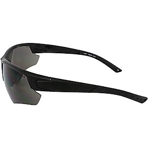 Epoch Eyewear Grunt Tactical Shooting Range Safety Sunglasses with Black Frames with Smoke Lenses
