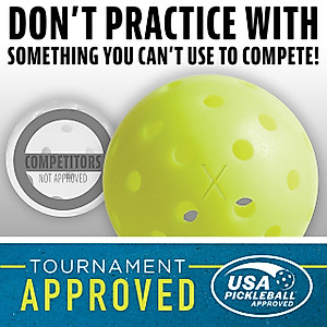 Half Court Size Pickleball Net by Franklin Pickleball - Includes 10ft Net, (4) Paddles, and (6) X-40 USA Pickleball Approved Pickleballs,Red