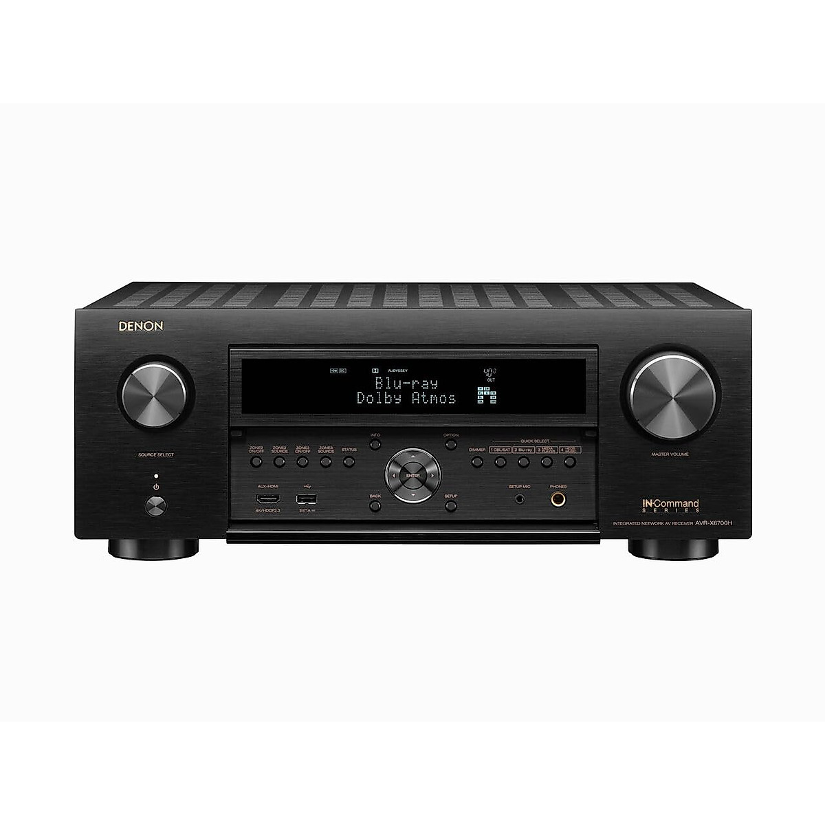 Denon AVR-X6700H 8K Ultra HD 11.2 Channel (140Watt X 11) AV Receiver 2020 Model - 3D Audio & Video with IMAX Enhanced, Built for Gaming, Music Streaming, Alexa + HEOS