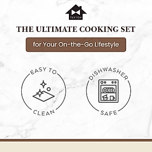 Non Stick Frying Pans Tuxton Concentrix 2pc Stainless Steel Pan Set - Stove & Oven Compatible 8 & 11in Ceramic Frying Pan with Riveted Handles Cobalt Blue