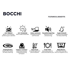 BOCCHI Classico Farmhouse Apron Front Fireclay 30 in. Single Bowl Kitchen Sink with Protective Bottom Grid and Strainer in White