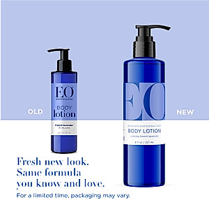 EO Body Lotion, 8 Ounce (Pack of 3), French Lavender, Organic Plant-Based, Botanical Extracts, Vitamin E with Pure Essential Oils