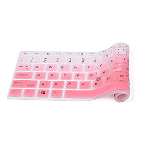 HP Elitebook Keyboard Cover Skins Compatible 14" HP Elitebook 840 G5nr / HP 14" Elitebook 745 G5 / 14" HP Zbook 14U G5 wm,14in HP Laptop Cover (Ombre Hot Pink)