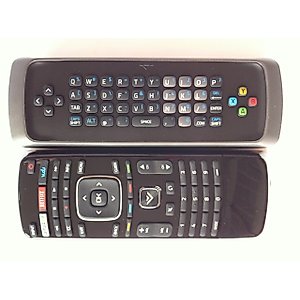 with Vudo Netflix Amazon Key-New Vizio True Original XRV1TV Internet Dual Side Keyboard QWERTY Remote Control with Vudo Netflix Amazon Key
