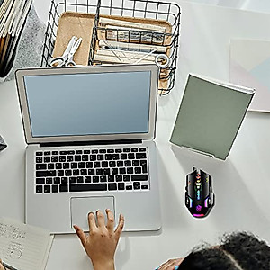 Lazy Pad,uvvy Ergonomic Design USB Wired Gaming Mouse Optical 2000dpi Computer Mice Wired Mouse Notebook for Home Office School