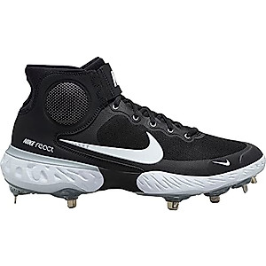 Nike Alpha Huarache Elite 3 Mid White/BlackMen's Baseball Cleat (us_Footwear_Size_System, Adult, Men, Numeric, Medium, Numeric_15)