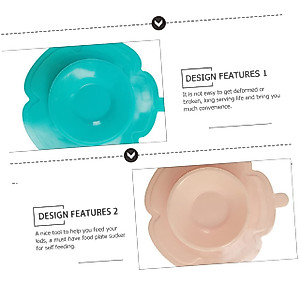 Hohopeti 6pcs Self Bathroom Cutlery Plate Hangers Cups Without Pads Kitchen Gift Plastic Double-Sided Portable Window Mat Baby for Kids Suction Suckers Shower Decoration Tableware