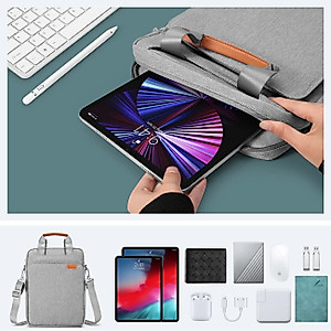 NIDOO Laptop Shoulder Bag for 13" MacBook Pro M2 M1 / 13.6" MacBook Air M2 / 12.9" iPad Pro M1 / 13" Surface Pro X 8 / Surface Laptop Go, Vertical Laptop Sleeve for 13" Galaxy Book Pro/Dell XPS 13