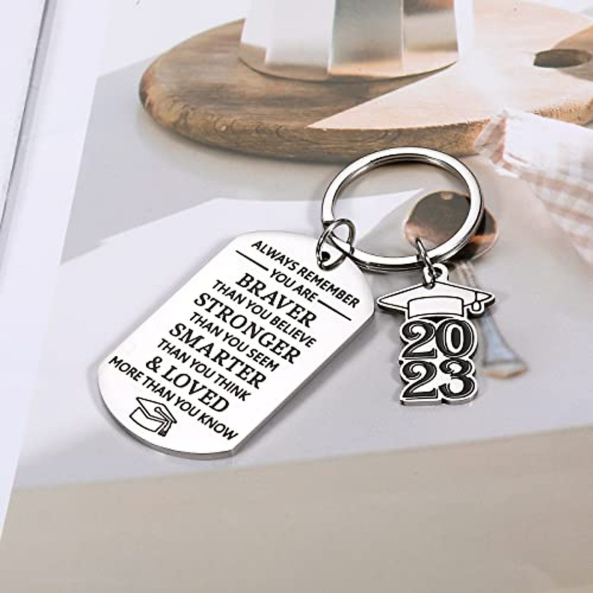 Graduation Gifts for Her Him, 2023 Graduation Keychain Gifts for Daughter Son from Mom Dad, High School College Graduation Gifts for Her Him Nurse Back to School for Kids Stocking Stuffers for Teens