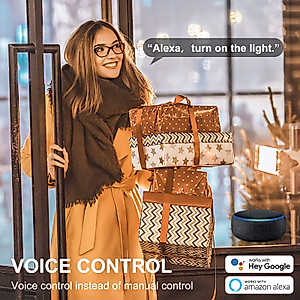 IBRIGHT Smart Light Bulbs A19 E26, 9.5W, 800 LM, 16 Million Colors Changing, Music Mode & DIY Scene Setting, Wi-Fi Smart Bulb Works with Alexa & Google Home, 80% Energy Saving, No Hub Required, 4 Pack
