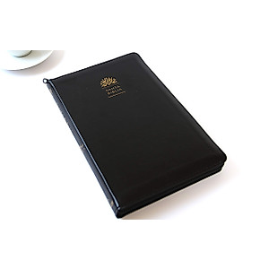 Biblia Reina Valera 1960 letra grande. Símil piel negra, cremallera, tamaño manu al / Holy Bible RVR 1960. Handy Size, Large Print, Leathersoft, Zipp