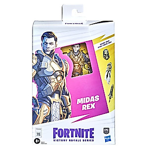 FORTNITE Hasbro Victory Royale Series Midas Rex Collectible Action Figure with Accessories - Ages 8 and Up, 6-inch