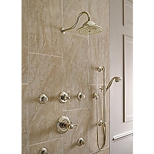 Delta Faucet Cassidy 17T Series Dual-Function Shower Trim Kit with Single-Spray Touch-Clean Shower Head, Polished Nickel T17T297-PN (Valve Not Included)