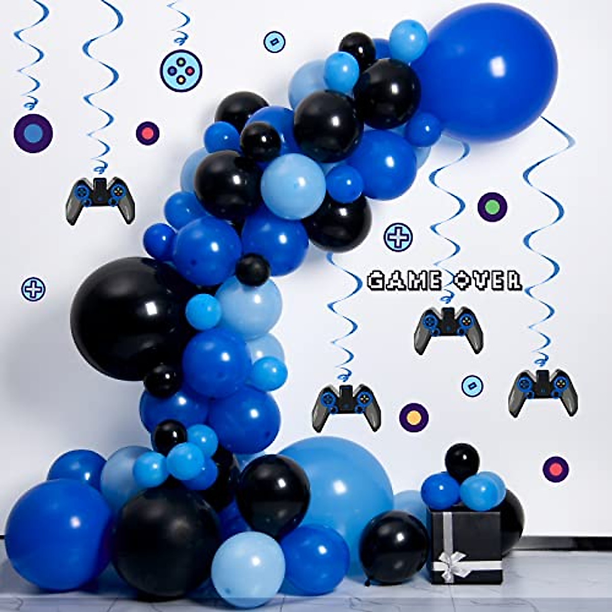 MOMOHOO Royal Blue Balloons Different Sizes - 100Pcs 5/10/12/18 Inch Graduation Balloons, Birthday Party Balloons Gender Reveal Latex Balloons for Boy Baby Shower, Dark Blue Balloons for Bluey Themes