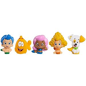 Bubble Guppies 5-Piece Bath Toy Play Set, Includes Gil, Molly, Deema, Mr. Grouper, and Bubble Puppy