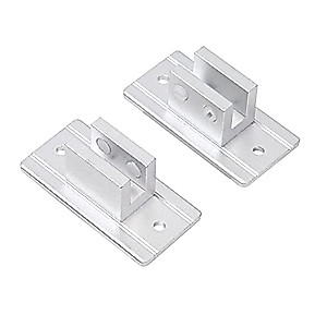 GeekDigg 2 Pack Aluminum Brackets for Shower Caddy Shelf Bathroom Floating Shelves- Silver