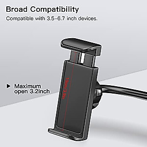 Lawdiey Cell Phone Stands, Multifunctional Mobile Phone Bracket Live Broadcast Bracket Adjustable Height Mobile Phone Telescopic Portable Bracket Live Bracket