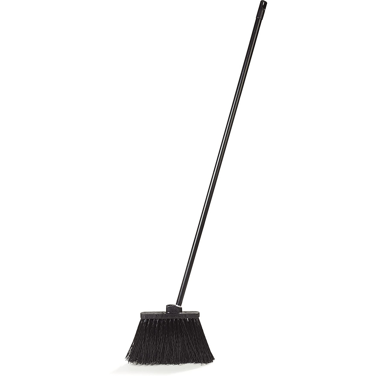 SPARTA 3688403 Flo-Pac Duo Sweep Synthetic Unflagged Warehouse Broom with Metal Handle, 7" Trim x 13" Width Bristle, 48" Overall Length, Black