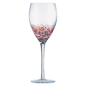 Anton Studio Designs - Speckle Wine Glass Multicoloured - Set of 4-350ml Capacity Per Glass - Coloured Wine Glasses…