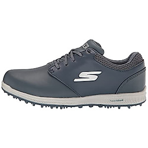 Skechers Women's Elite 4 Hyper Burst Waterproof Spikeless Golf Shoe, Slate, 6