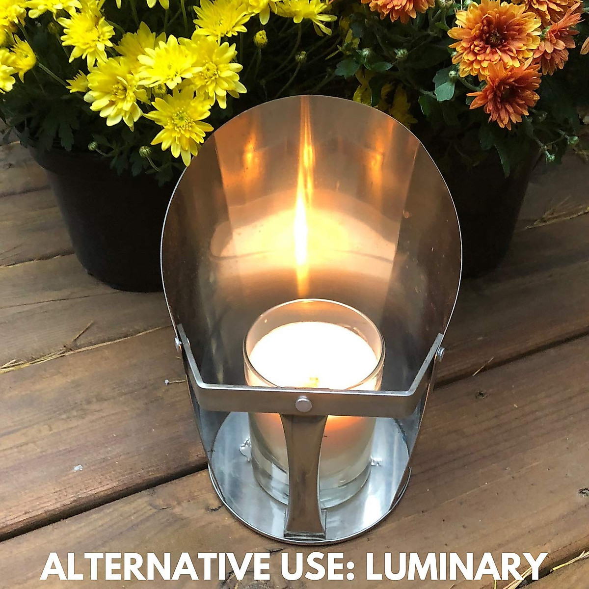 Walden Backyards Ash Scoop - Stainless Steel - Pellet and Coal Shovel - Fireplace and Fire Pit Cleaning Tool