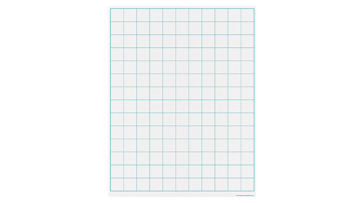 TCR Graphing Grid Chart - Write-On/Wipe-Off & Durable