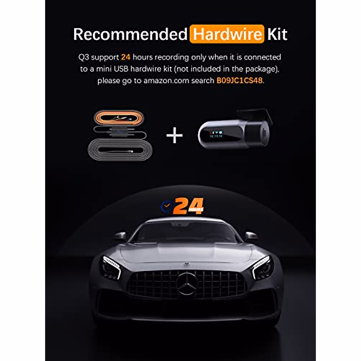 Dash Cam WiFi FHD 1080P Car Camera, Front Dash Camera for Cars, Mini Dashcams for Cars with Night Vision, 24 Hours Parking Mode, WDR, Loop Recording, G-Sensor, APP, Support 128GB Max