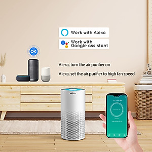Afloia Air Purifiers for Home Large Room Smart WiFi Voice Control, Afloia Original True HEPA H13 Filter
