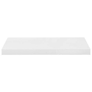 NusGear Floating Wall Shelf High Gloss White 23.6"x9.3"x1.5" MDF