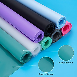 Silicone Mats for Kitchen Counter, Thicker 0.06", 25 x 17 inches Multipurpose Table Mat, Silicone Pad Desk Work Mat, Nonstick Nonskid Heat-Resistant Pad, Placemat, Dark Gray, 2PCS