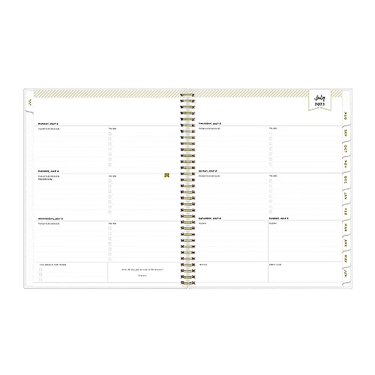 2023-2024 Day Designer Weekly/Monthly Planning Calendar, 8-1/2" x 11", Swiss Dot Blush Frosted, July 2023 to June 2024, 142496