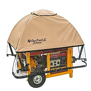 GenTent XL Generator Running Cover - Universal Kit - for Larger Open Frame Generators (Extreme, Tan)
