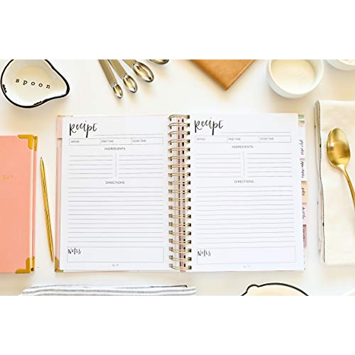 Paper Peony Press The Keepsake Recipe Book: A Blank Recipe Notebook To Write In Your Own Recipes & Create Your Own Cookbook Journal (Spiral-Bound Premium Hardcover Edition)