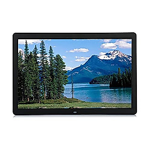 15 inch high-Definition LED Screen Electronic Photo Frame Multi-Function Digital Photo Frame Electronic Photo Album Video Advertising Player (Color : Black)