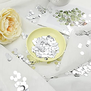 Silver Confetti 10mm Paper Confetti Circles for Party Wedding Decoration 3000 pcs