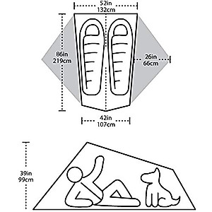 Big Agnes Tiger Wall Platinum Crazylight Backpacking Tent, 2 Person