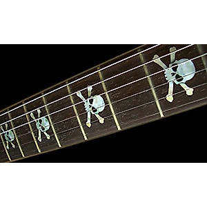 Inlay Sticker Fretboard Position Marker for Guitars and Bass Skulls White Pearl