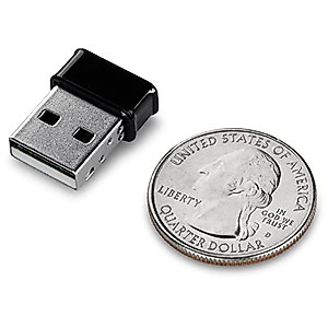 TRENDnet Micro N150 Wireless & Bluetooth 4.0 USB Adapter, Class 1, N150, Up to 150Mbps WiFi N, TBW-108UB Silver