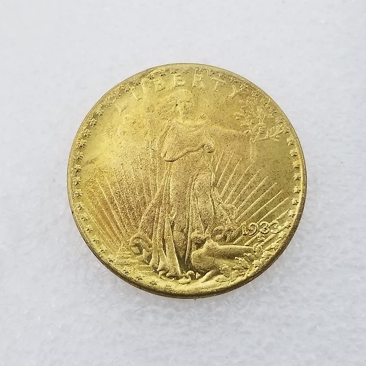 Kocreat Copy 1933 Double Eagle Liberty Gold Coin Twenty Dollars-USA Souvenir Coin Lucky Coin Morgan Dollar Replica Collection, Silver