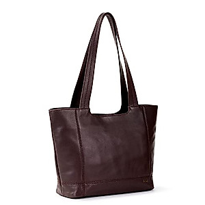 The Sak Womens De Young Leather Tote, Mahogany, One Size US