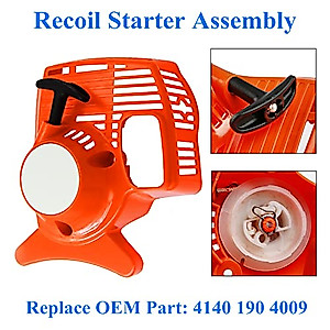 AILEETE Recoil Rewind Pull Starter Assembly 4140 190 4009 for Stihl FS38 FS45 FS46 FS55 FS55C FS55R FS55RC FC55 HL45 KM55 KM55R KM55RC Brushcutters & Trimmers