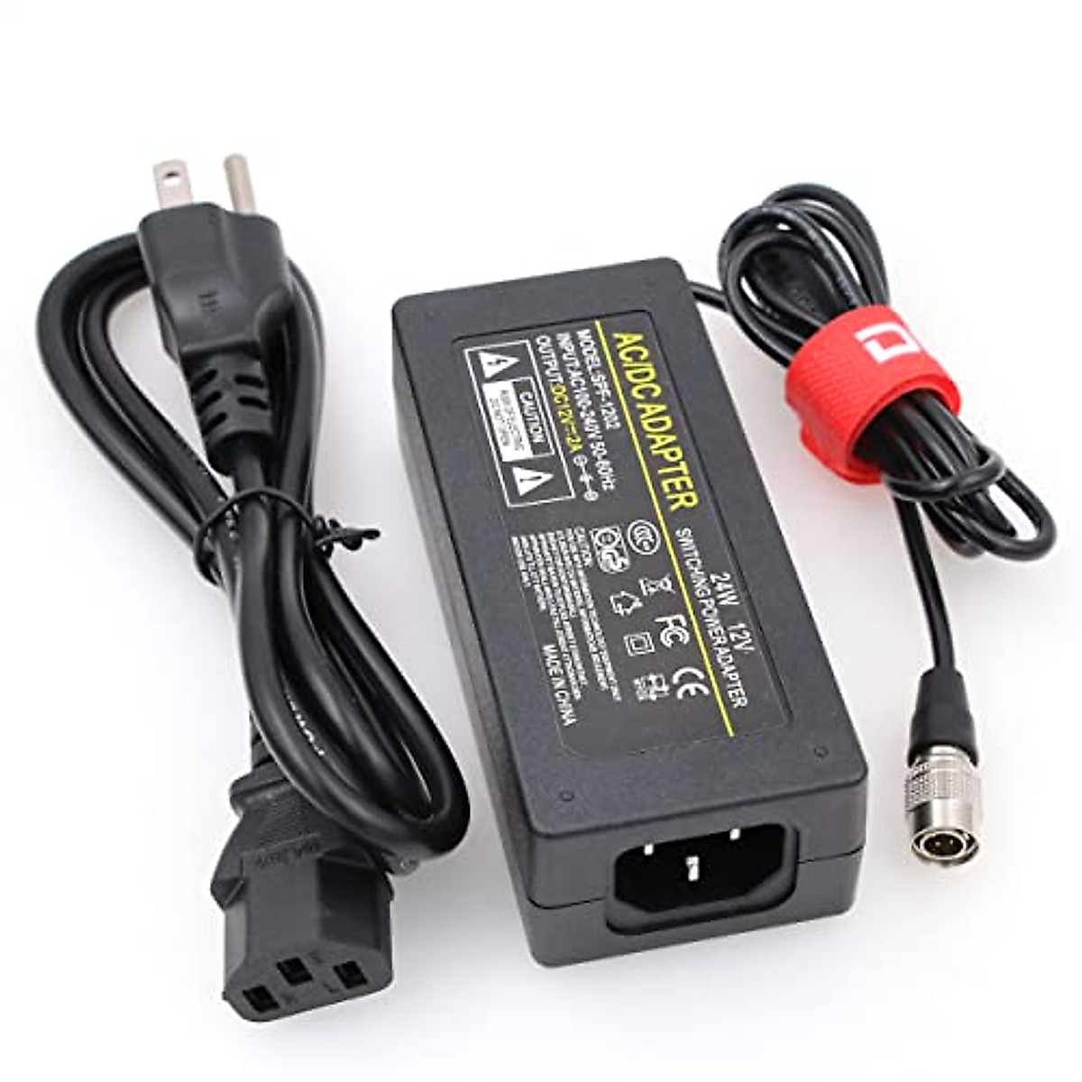 DRRI Sound Devices XL-WPH3 Universal AC to DC Power Adapter with 4pin Hirose Connector for 633, 688,Sound Devices 302,442,552,788T-SSD Mixer (12V 2A)