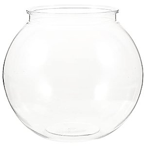 POPETPOP Fish Bowl Plastic- Transparent Small Aquarium, Small Fish Tank, Fishbowls for Betta Fish, Goldfish, Candy, Party Favors