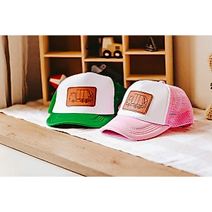 Legacy and Light Garbage Truck Hat for Kids, Trash Truck Ball Mesh Cap for Boys or Girls, Recycling Truck Halloween, Garbage Man Costume, Unisex Toddler Snapback Hats (Green)