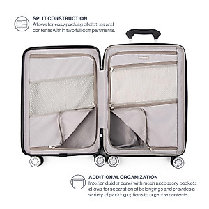 Travelpro Pathways 3 Hardside Expandable Luggage, 8 Spinner Wheels, Lightweight Hard Shell Suitcase, Carry On 21 Inch, Kayak