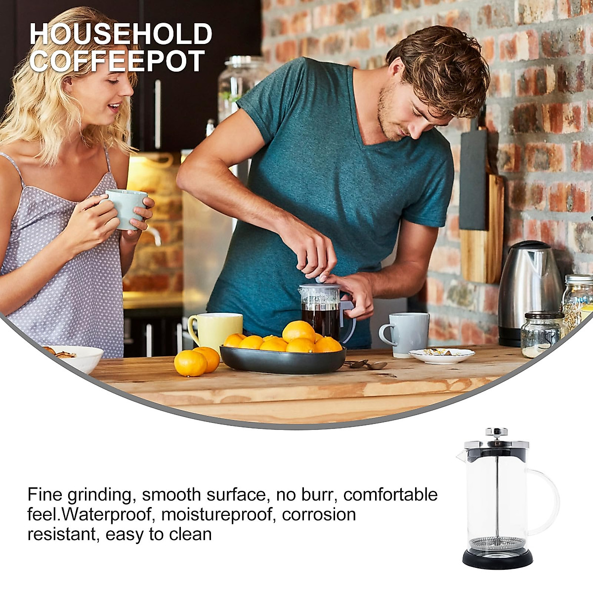 PRETYZOOM Coffee Maker Portable Coffeepot Manual Coffeepot Household Coffeepot Coffee Milk Maker Coffeepot for Home Coffee Milk Bubbler Coffee Teapot Espresso Maker Pot