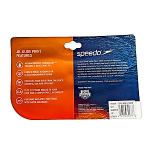 Speedo Junior Jr. Glide Print - Blue Pink Colorburst Celeste