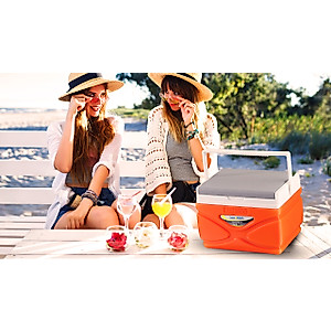 Pinnacle 4.5-11 liter Insulated Cooler Lunch Box set Portable Camping/Picnic Hard Cooler –Coolbox Keeps Cool for 48 hrs. with Ice Retention–Heavy Duty Cooler for Beach, Grill, Tailgating, small -med