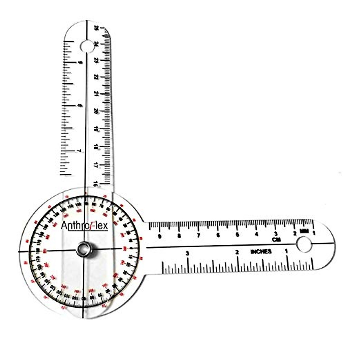 AnthroFlex 8 Piece Goniometer Set with 6 Goniometers, Tape Measure, Transport Bag